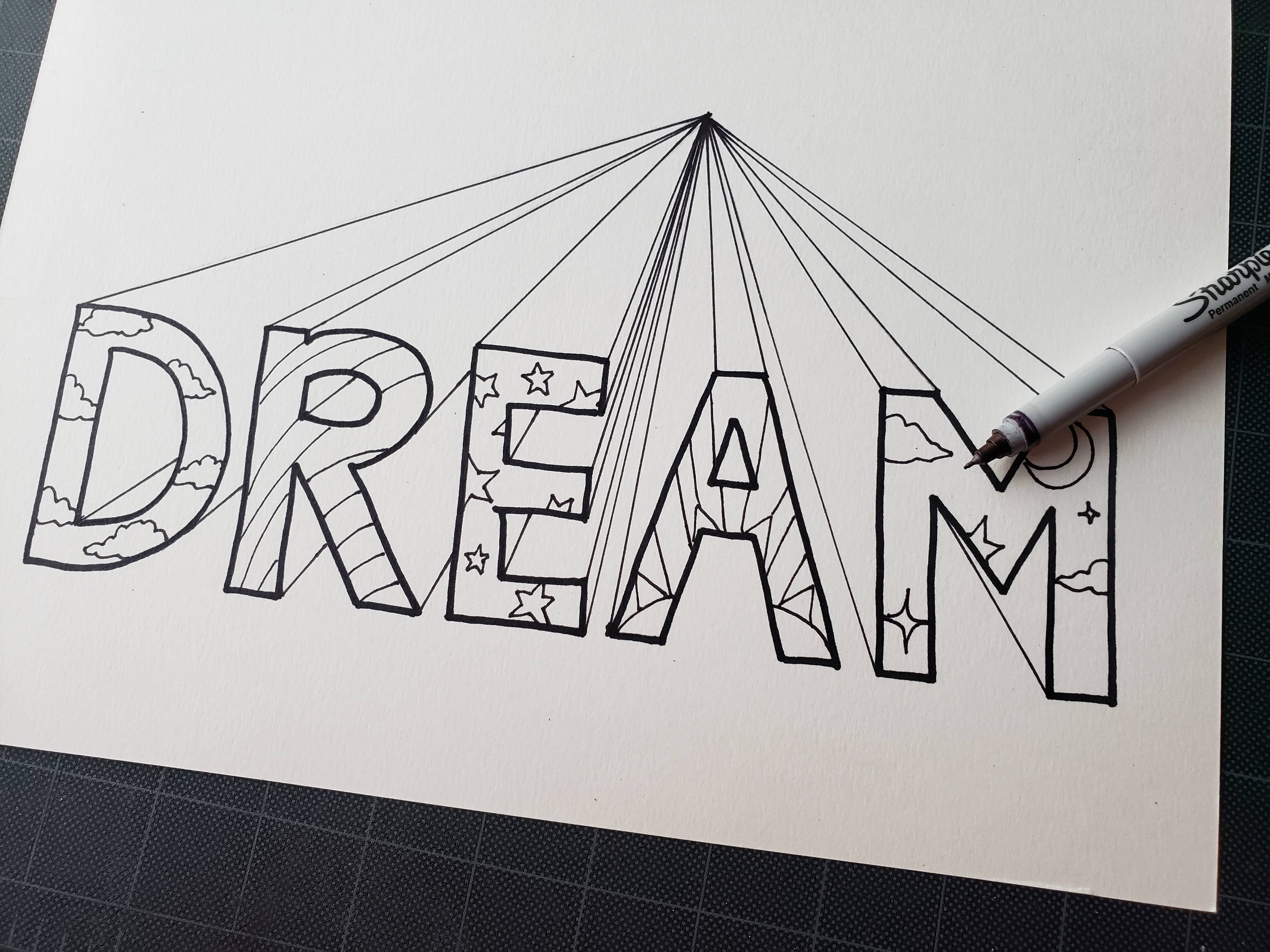 One Point Perspective Words Art Room Happenings